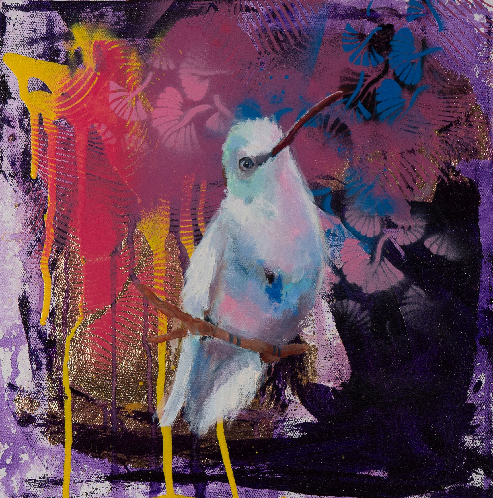 A Garden at Midnight – Original Painting – Aranka Fazekas Fine Art (On ...